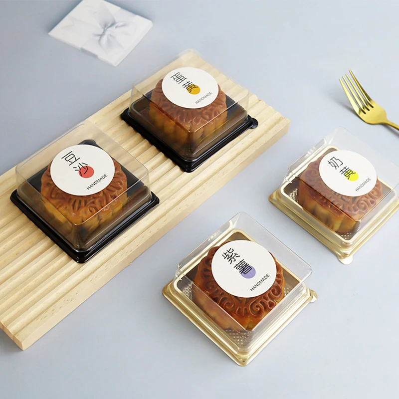 100pcs-Square-Plastic-Mooncake-Boxes-Disposible-Egg-Yolk-Crisp-Moon ...