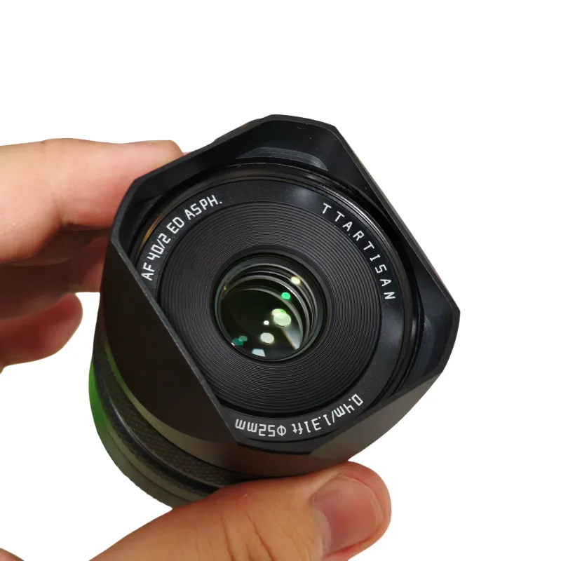 Metal Bayonet Square Lens Hood with Free Metal Cap for TTArtisan AF 40/ ...