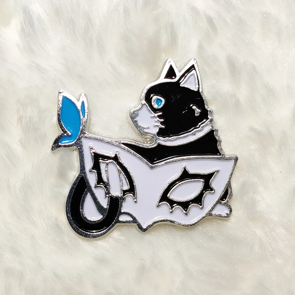 Broches de alfiler esmaltados de máscara del Joker y Morgana, para ...