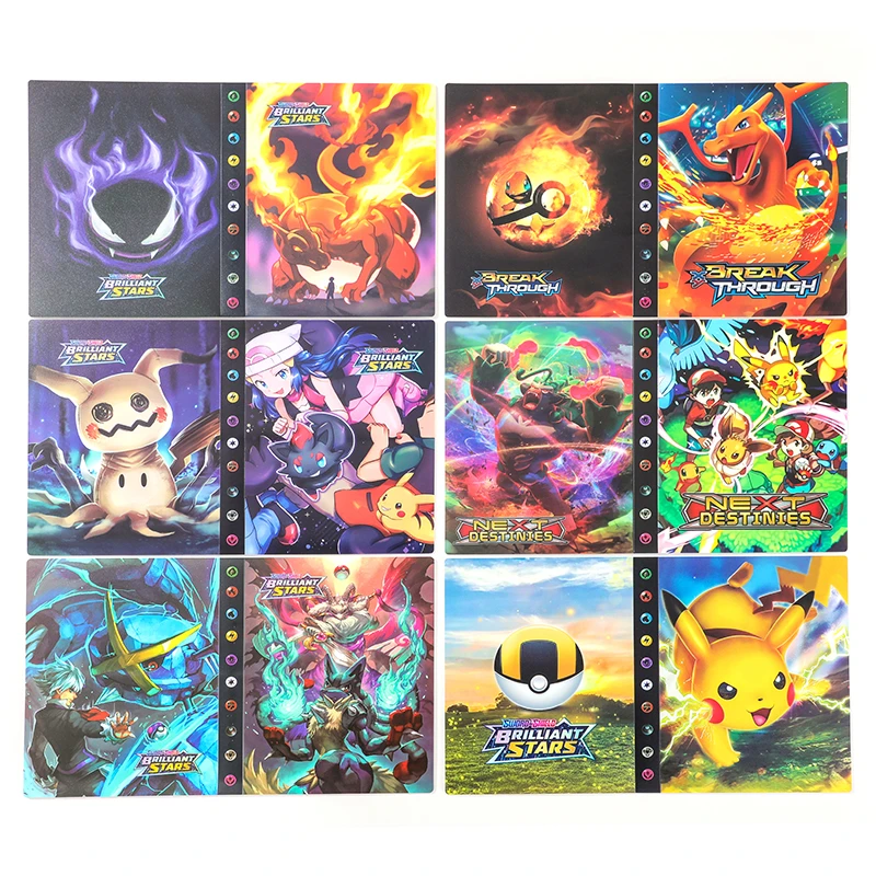 240 Pokemon Coleção Rara Álbum de Fotos Anime Character Battle Hobbies ...