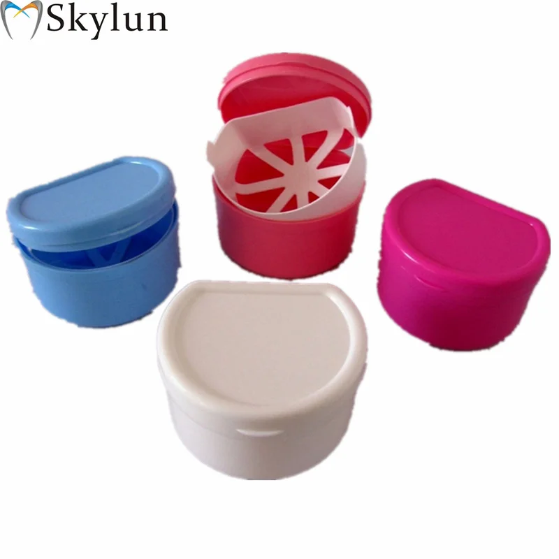 10PCS-Dental-dentures-Storage-Tray-boxes-with-net-dentures-denture ...