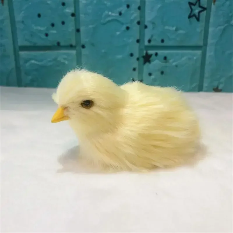 Realistic Chick Decoration Furry Animal Doll Simulation Sound Chicken ...