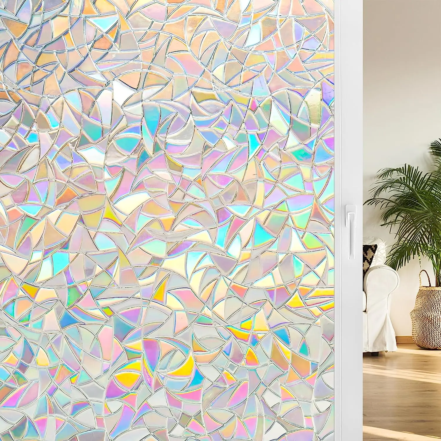 Window-Privacy-Film-Rainbow-Window-Clings-Vinyl-Static-Cling-Glass ...