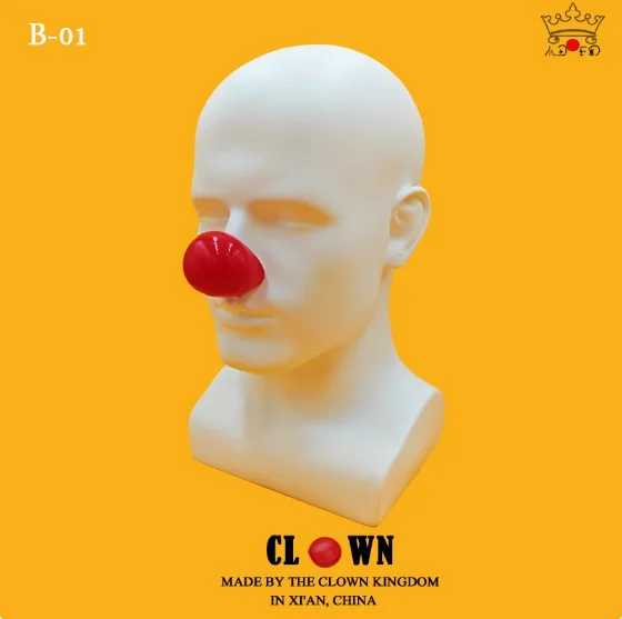 Clown Nose Professional Stage Performance Prop Cosplay Red Nose ...