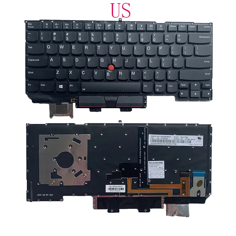 KBHUB-US-French-Keyboard-For-Lenovo-ThinkPad-X1-Carbon-5th-6th-Gen-2017 ...