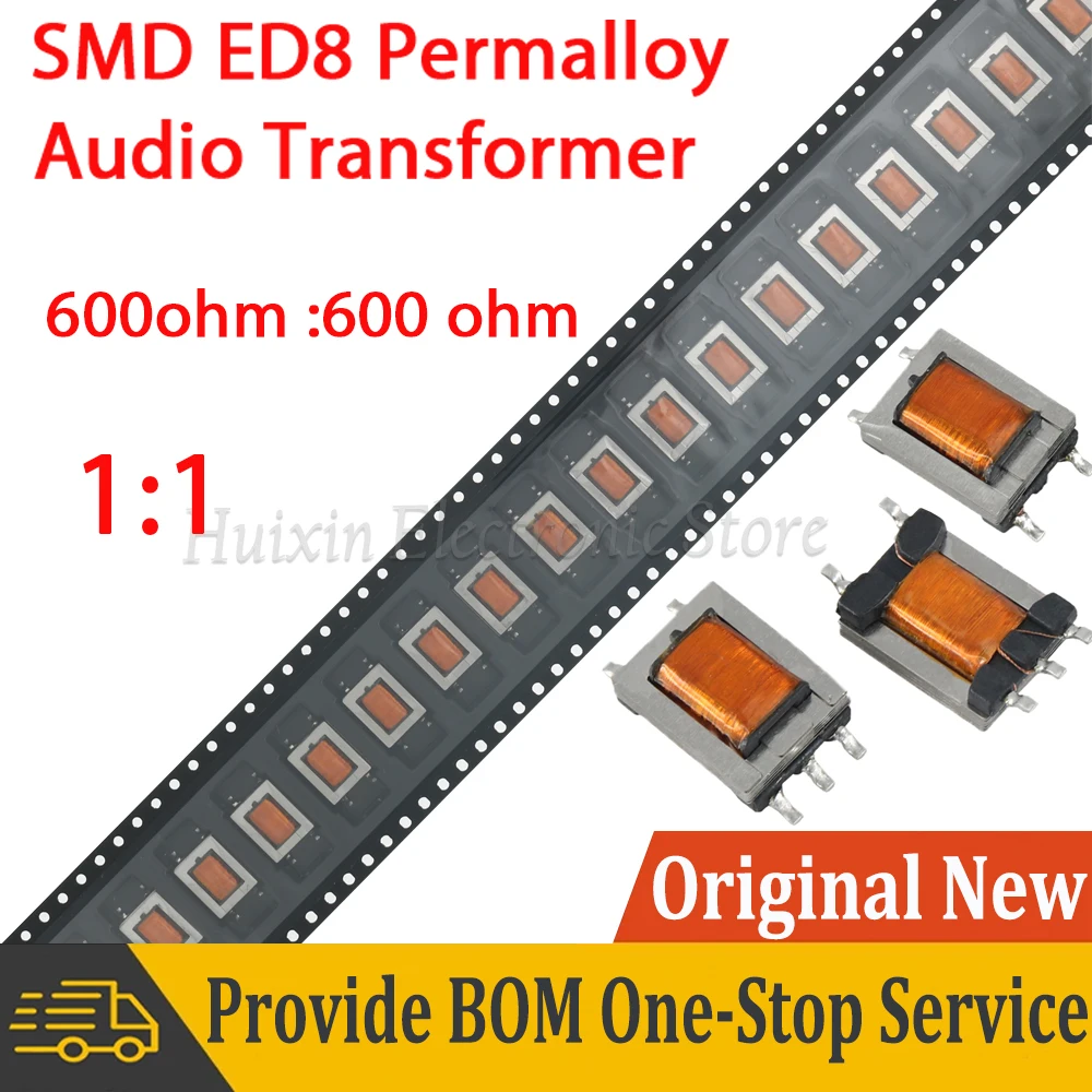 5pcs SMD ED8 Permalloy Nickel Steel Audio Transformer Impedance Ratio ...
