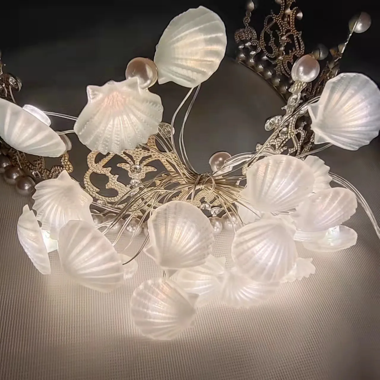 Fairy-Lights-White-Shell-Seastar-Seahorse-LED-Light-String-Festoon ...