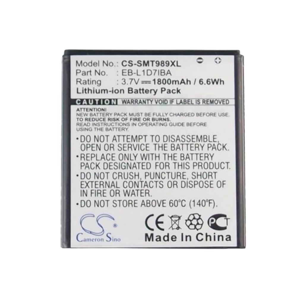 Li-ion Mobile, SmartPhone Battery for T-Mobile Samsung AT&T,3.7v ...