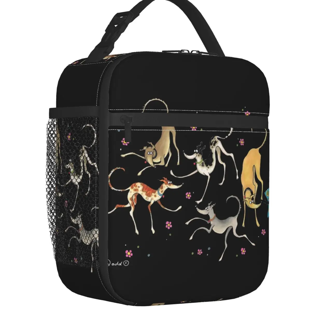 Garden Party Greyhounds Lurcher Thermal Insulated Lunch Bag Whippet ...