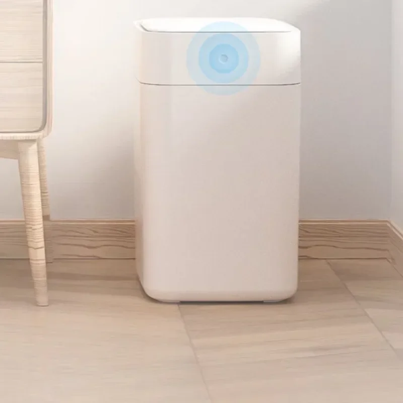 Plastic Smart Trash Can Rest Room Living Room Automatic Induction Waste ...