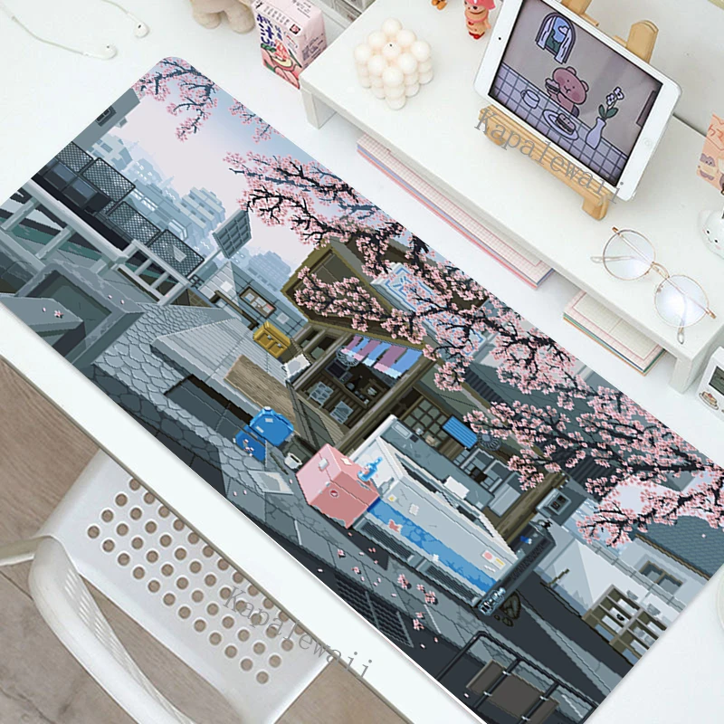 Pixel-City-Art-Computer-Mouse-Pad-Gaming-MousePad-Gamer-Large-Mouse-Pad ...