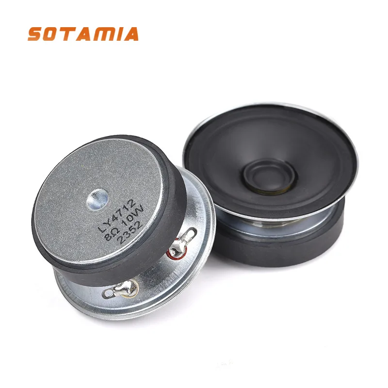 SOTAMIA 2Pcs 2 Inch Tweeter 8 Ohm 10W Positive Hemming Closed External ...