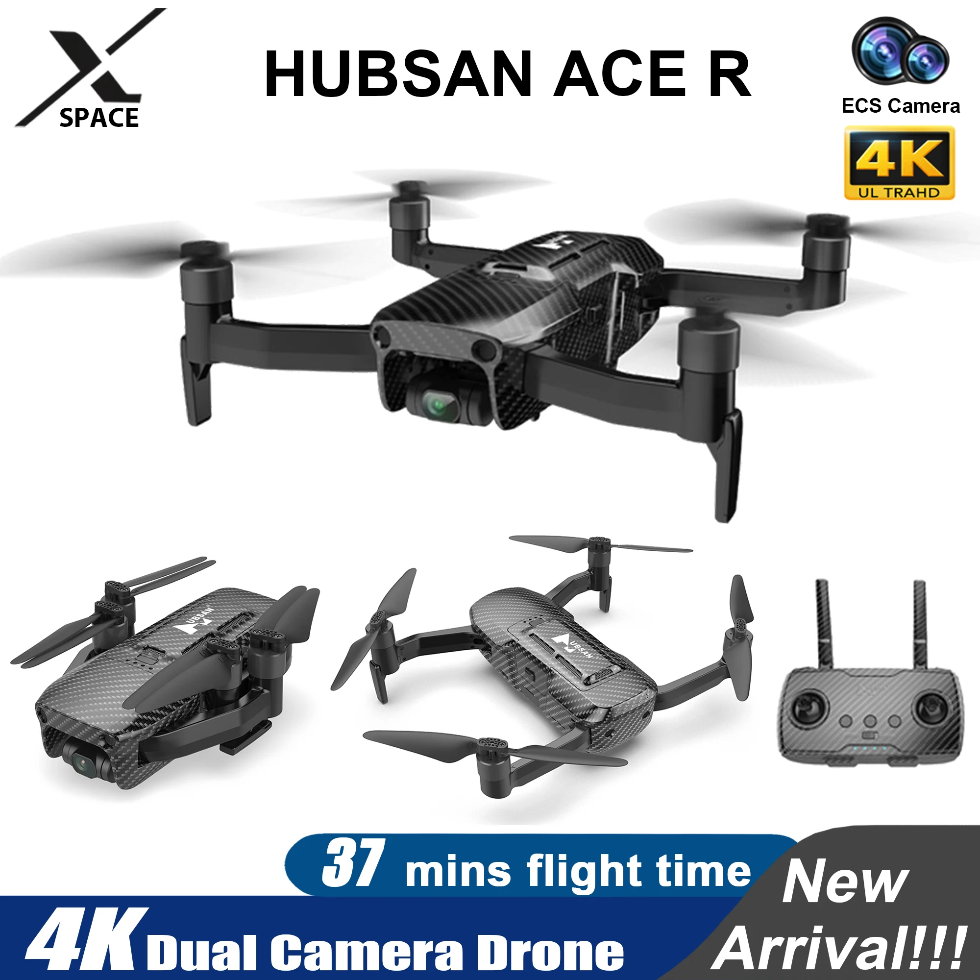 Drone Hubsan Ace Se R 4K Professional GPS 5G Wifi 3-axis Gimbal Camera ...