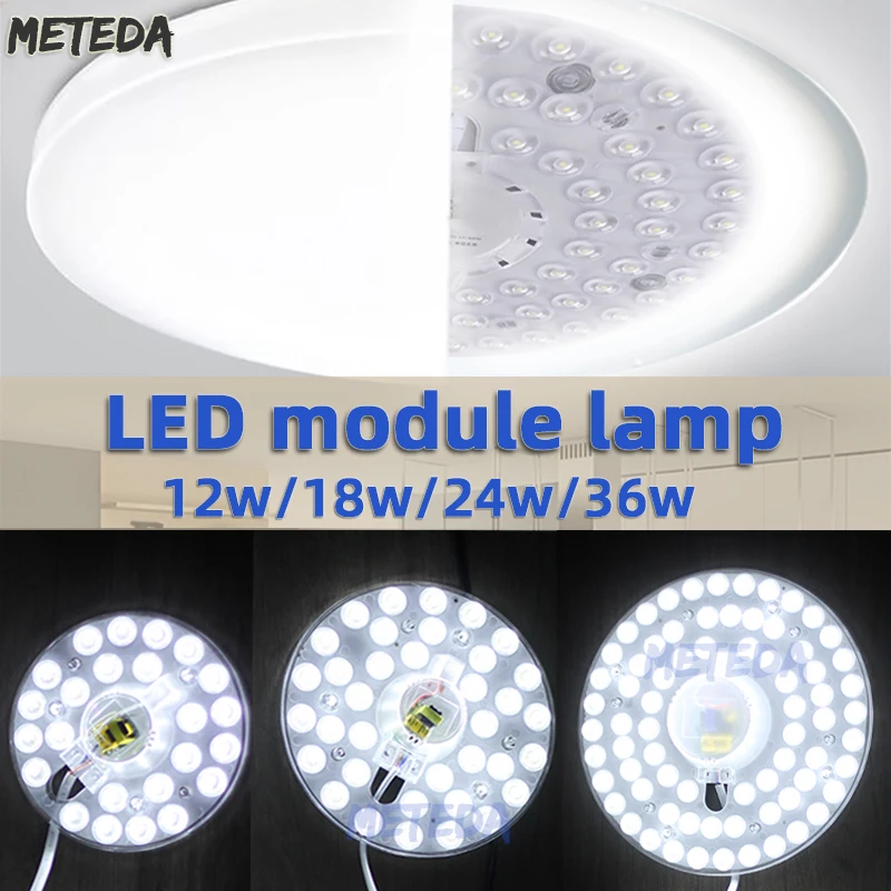 36W-24W-18W-12W-LED-Ring-PANEL-Circle-Light-AC220V-LED-Ceiling-board ...