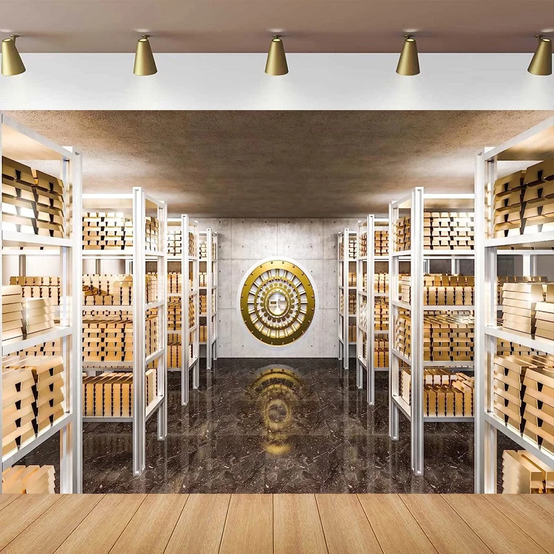 Bank Vault With Gold