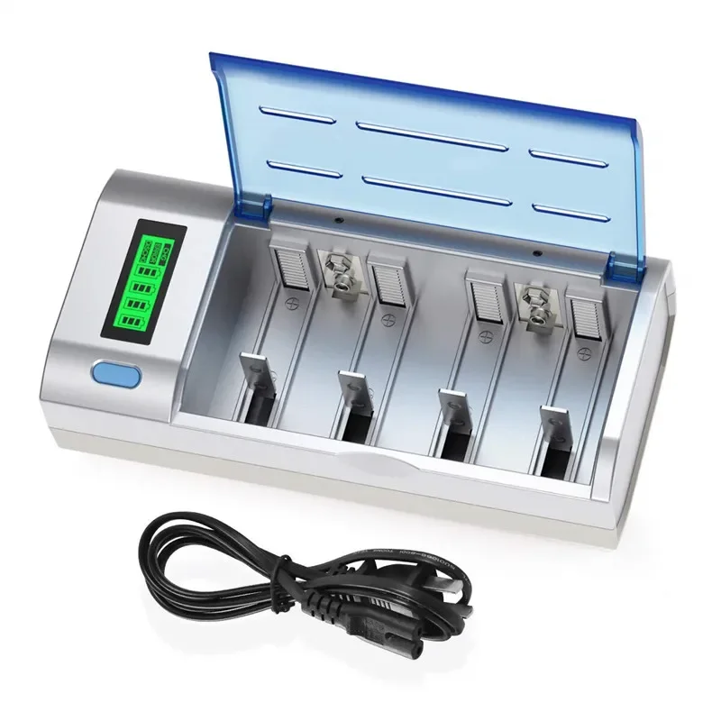New Rechargeable LCD Display Smart Screen Battery Charger For 1.2v Ni ...