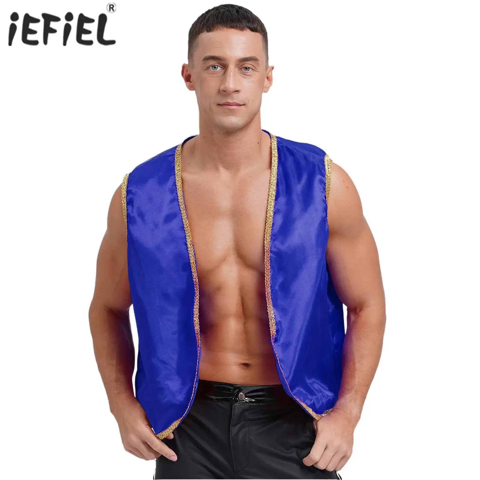 Mens-Festival-Vest-Arab-Prince-East-Sultan-Cosplay-Outfits-Open-Front ...