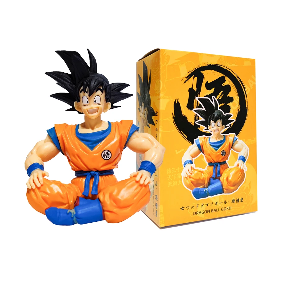 12CM-Bandai-Dragon-Ball-Z-Anime-Figure-Sitting-Position-Son-Goku-Super ...