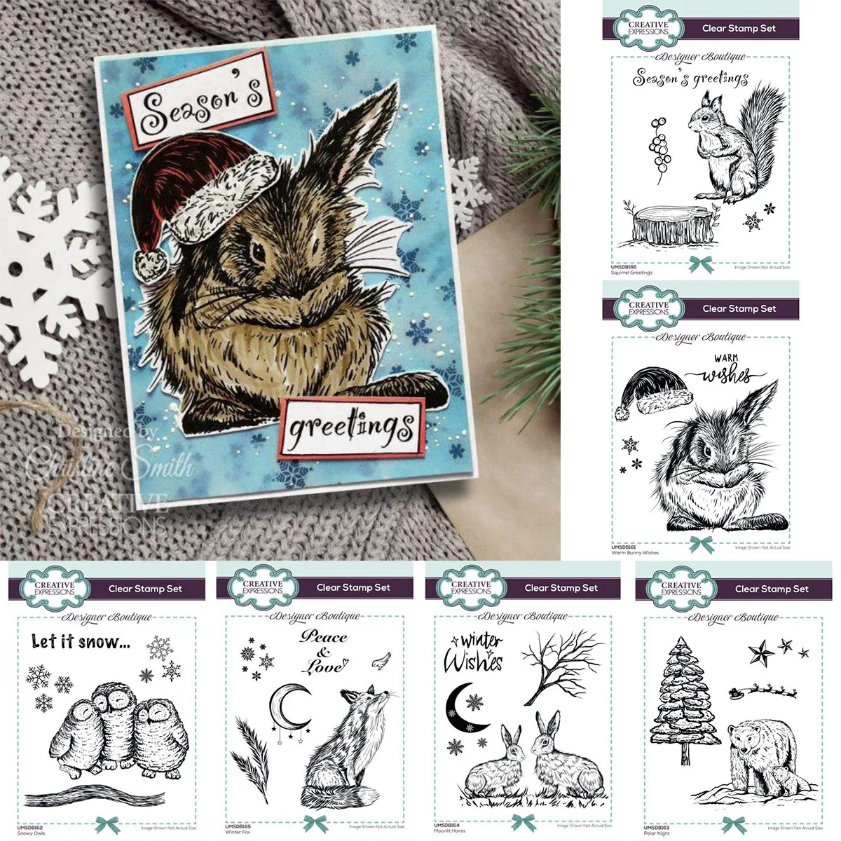 Squirrel-Greetings-4-In-X-6-In-Stamp-Set-for-DIY-Scrapbooking-Photo ...