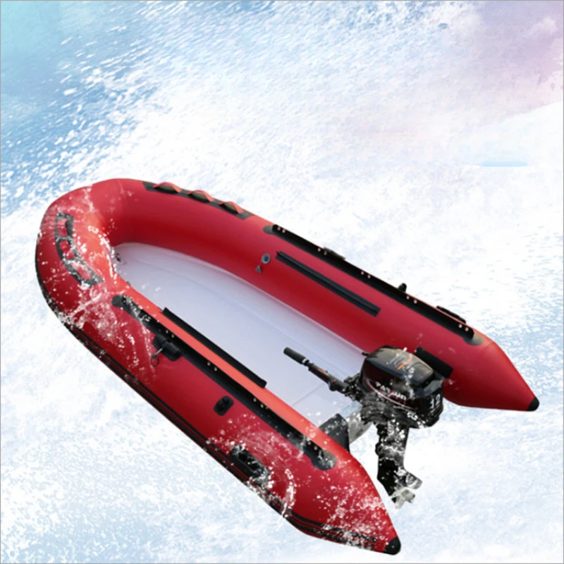 Fiberglass-bottom-rubber-boat-RIB-small-size-sufficient-horsepower ...