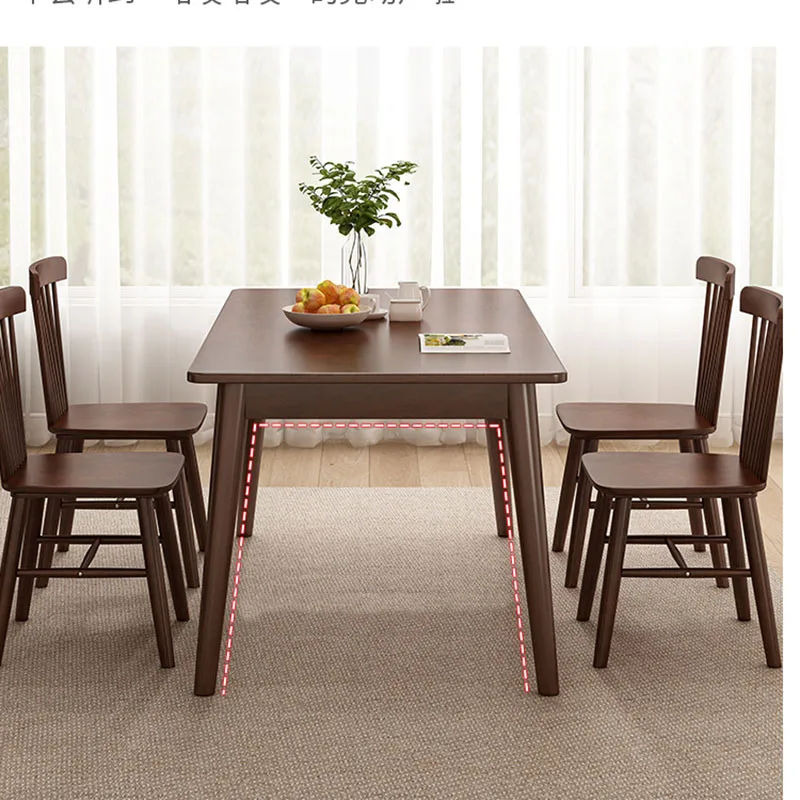 High-Wooden-Dining-Table-Gaming-Midcentury-Dinning-Table-Coffee-for ...