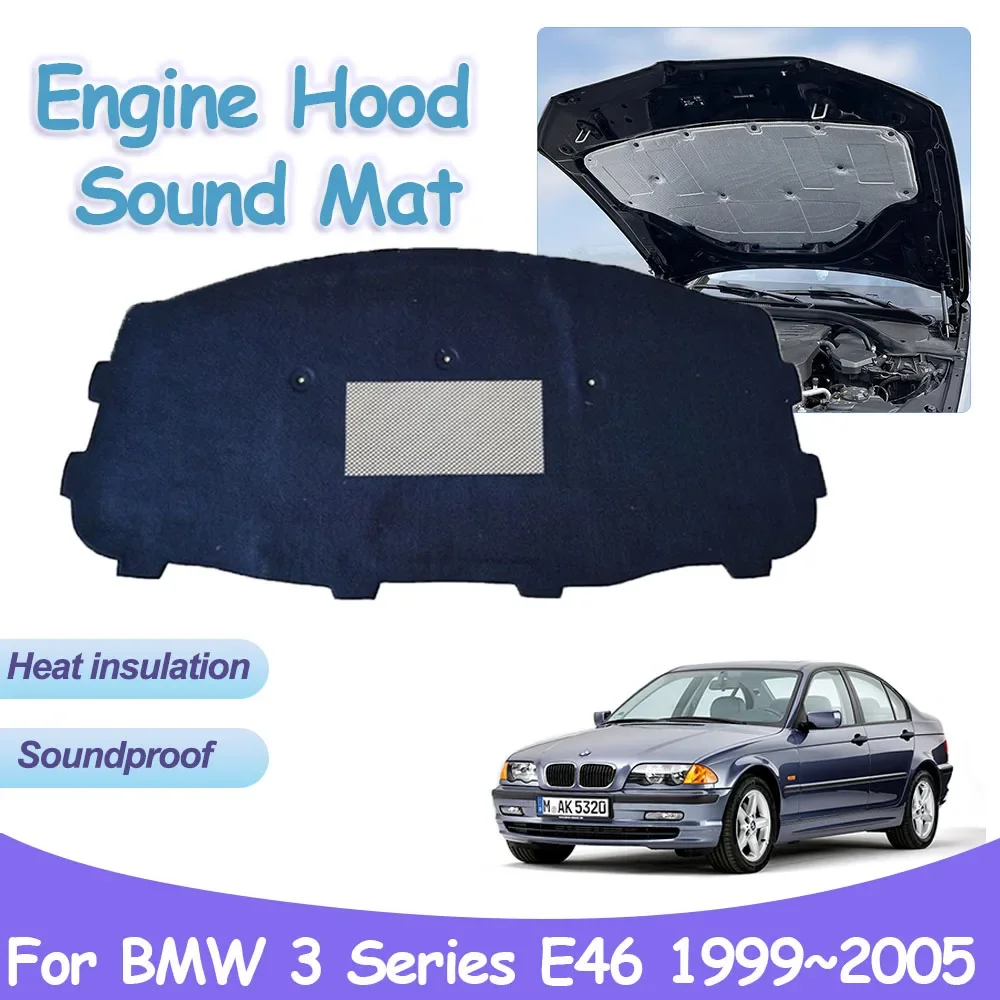 Car Engine Hood Pad for BMW 3 Series E46 1999~2005 318i 325i 320i Heat ...