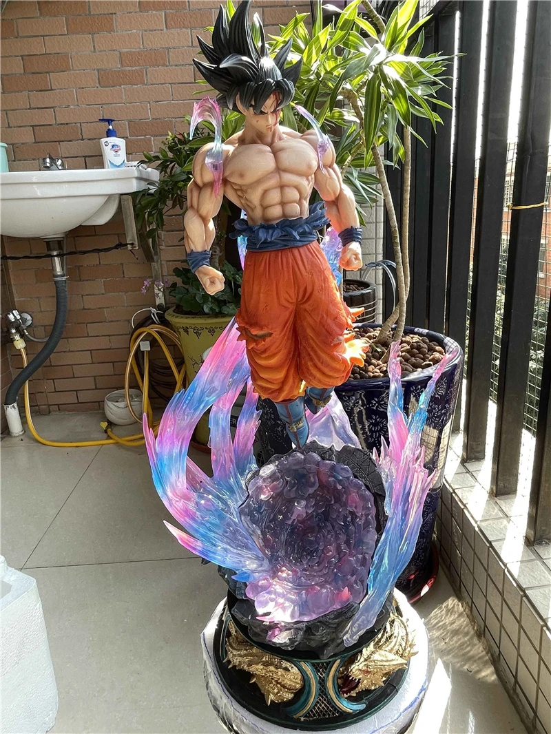 Dragon Ball 52cm Super Son Goku Gk Figure With Led Light 3 Heads Ultra ...