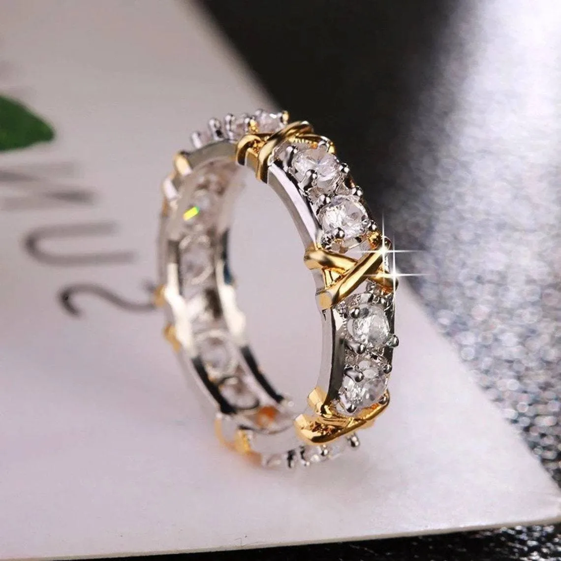 Fashion-Wedding-Ring-for-Women-Dazzling-Luxury-Lady-Accessories-Set ...