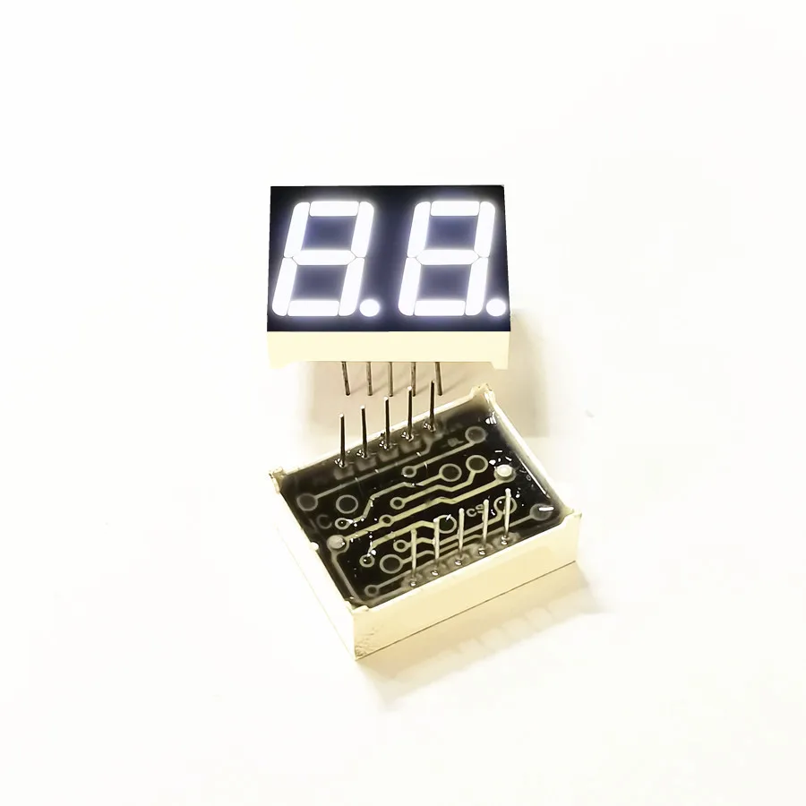 Pantalla Digital LED blanca, 10 piezas, 0,56 pulgadas, 2 bits, Digitron ...