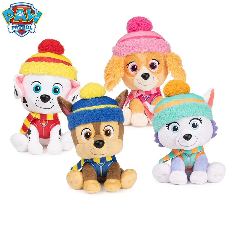 100-Genuine-Paw-Patrol-Plush-Toy-Chase-Marshall-Skye-Everest-Doll-New ...