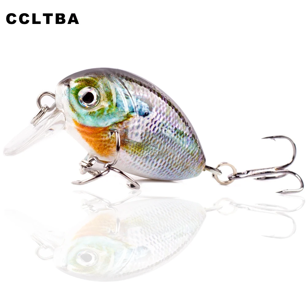 CCLTBA Mini Crank Bait 4cm 4g Micro Wobbler Crankbait Noisy Fishing ...