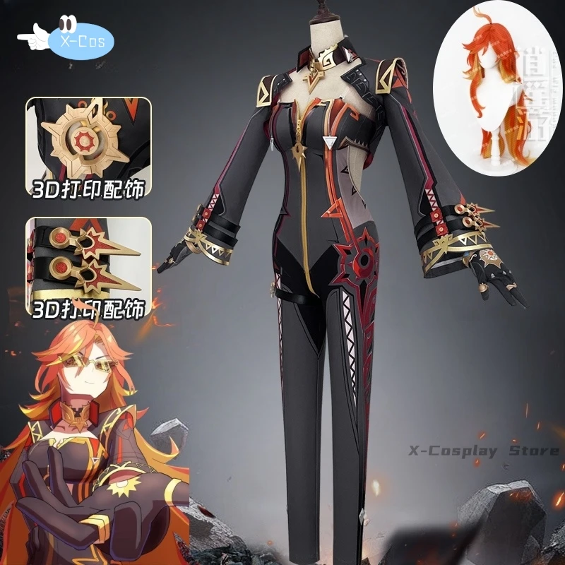 Genshin-Impact-Mavuika-Cosplay-Costume-Wig-Uniform-Earrings-Sunglasses ...