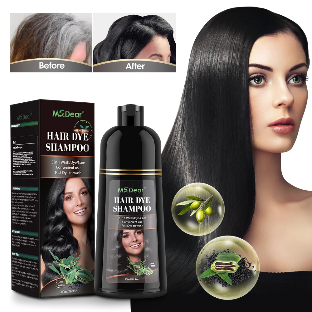 5 Minutes Organic Natural Coconut Fast Hair Dye Noni Plant Essence ...