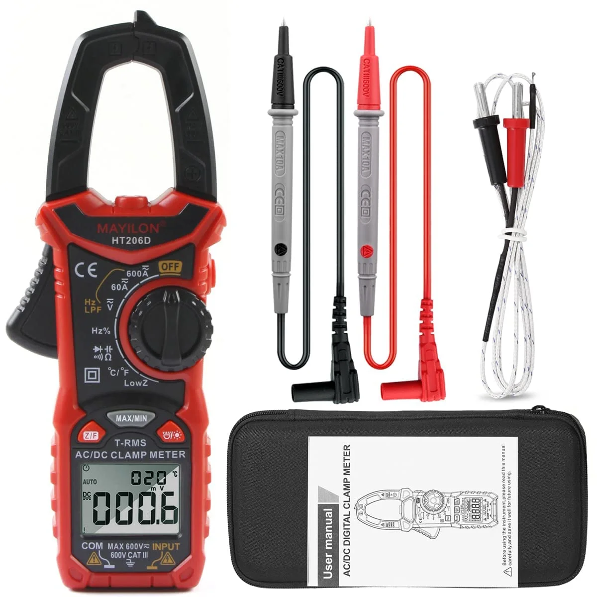 HT206D-Digital-Clamp-Meter-600A-AC-DC-True-RMS-High-Precision ...