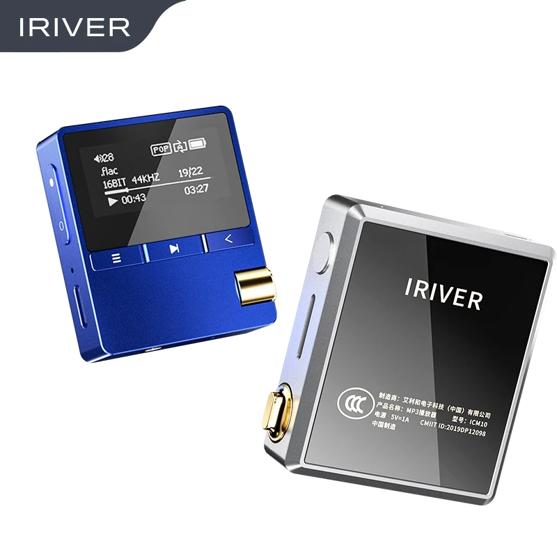 Iriver icm10 leitor de música sem perdas portátil do bluetooth mp3 player com grampo| | - AliExpress