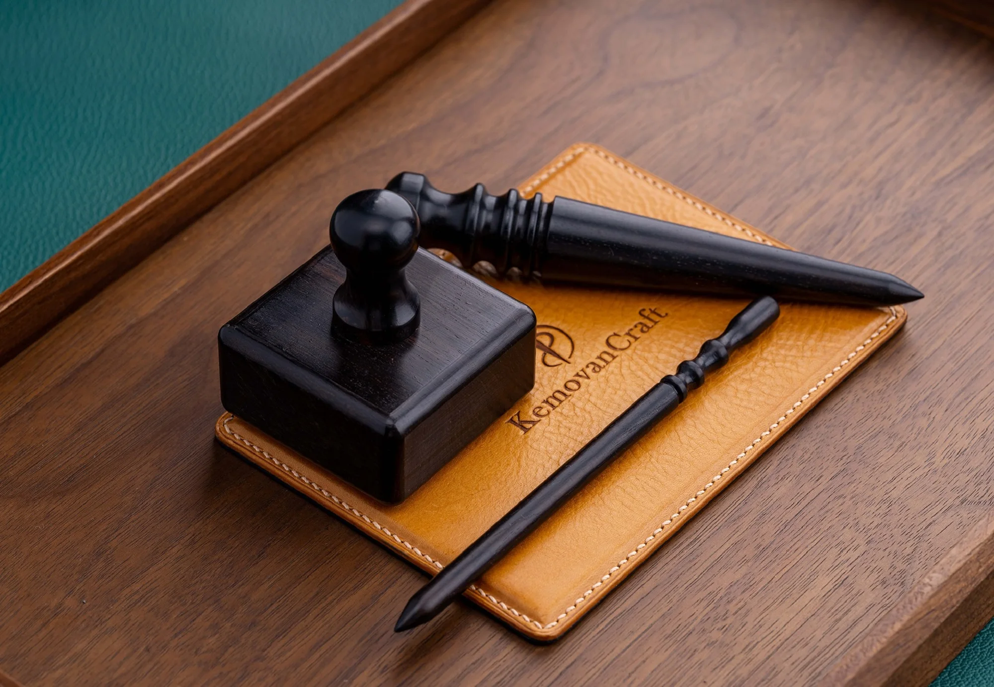 Leather Edge Slicker Wood Round Bar Edge Burnisher Leather Craft Tool ...