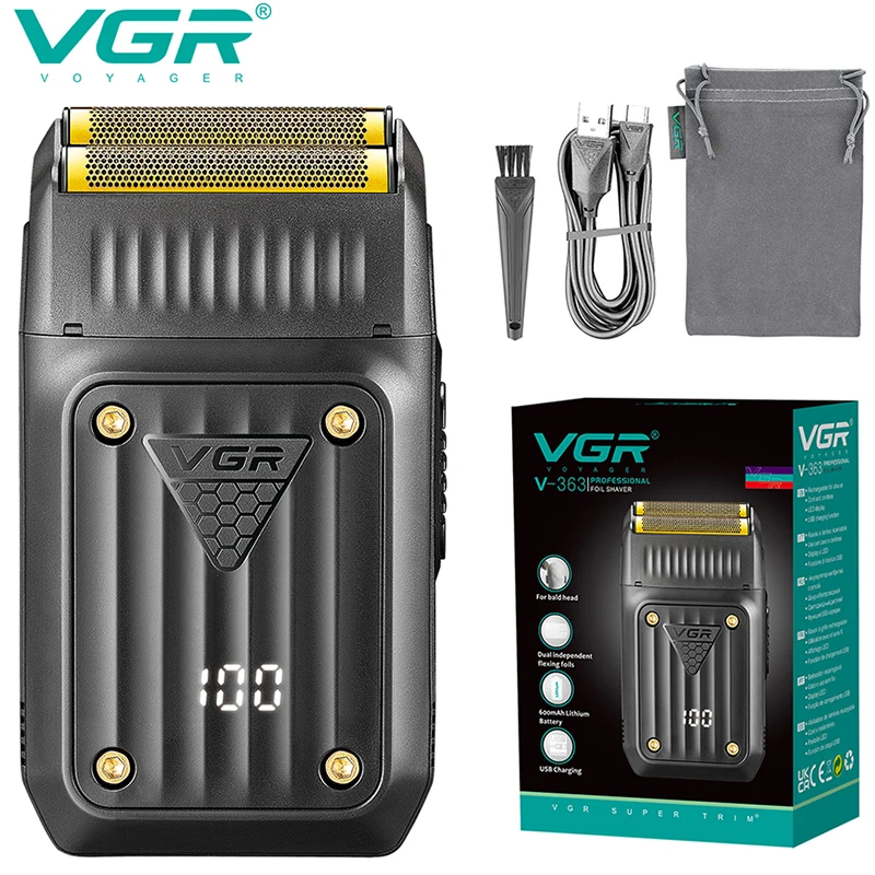 VGR-barbeador-el-trico-para-homens-aparador-de-p-los-profissional-barbear-recarreg-vel-barbeiro ...