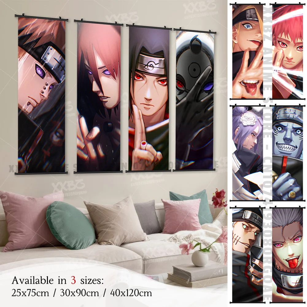 Anime Naruto Scroll Picture Madara Uchiha Interior Decorative Painting ...