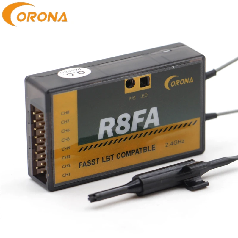 Corona R8FA 2.4Ghz 8CH Fasst Compatible Receiver with FUTABA FASST ...