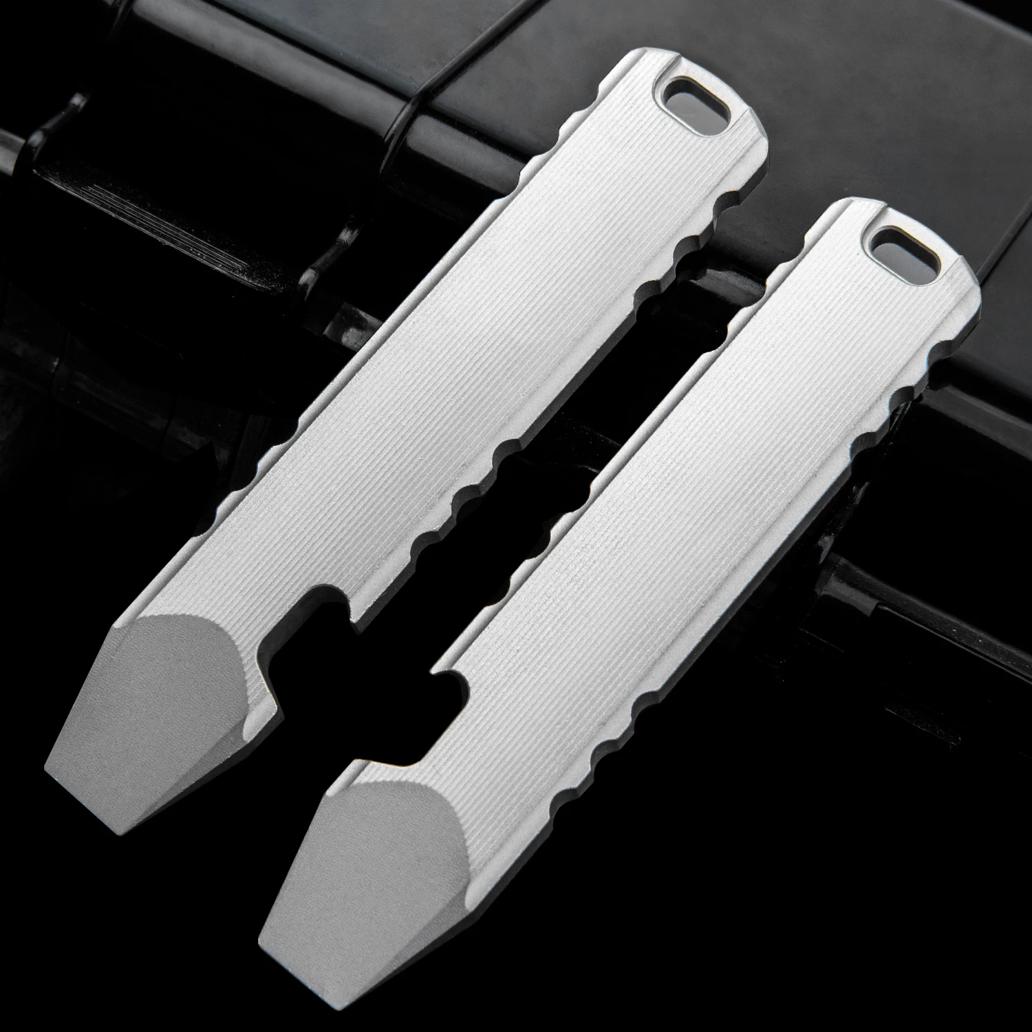 Liga de titânio Crowbar Abridor De Garrafas Prego Pryer Outdoor ...