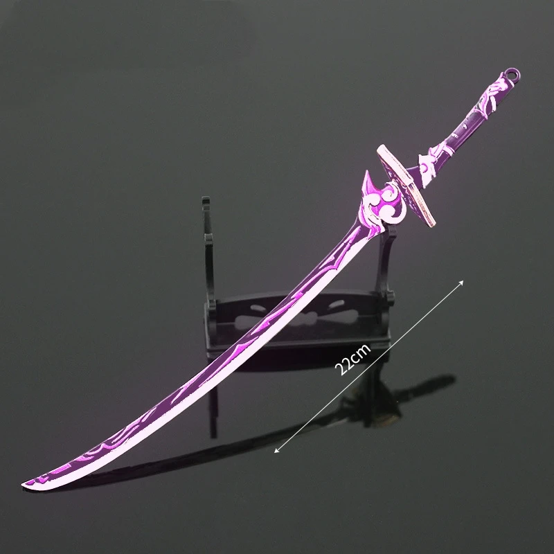 Genshin-Impact-Game-Peripheral-Metal-Weapon-Model-22cm-Thunder-God-Wu ...