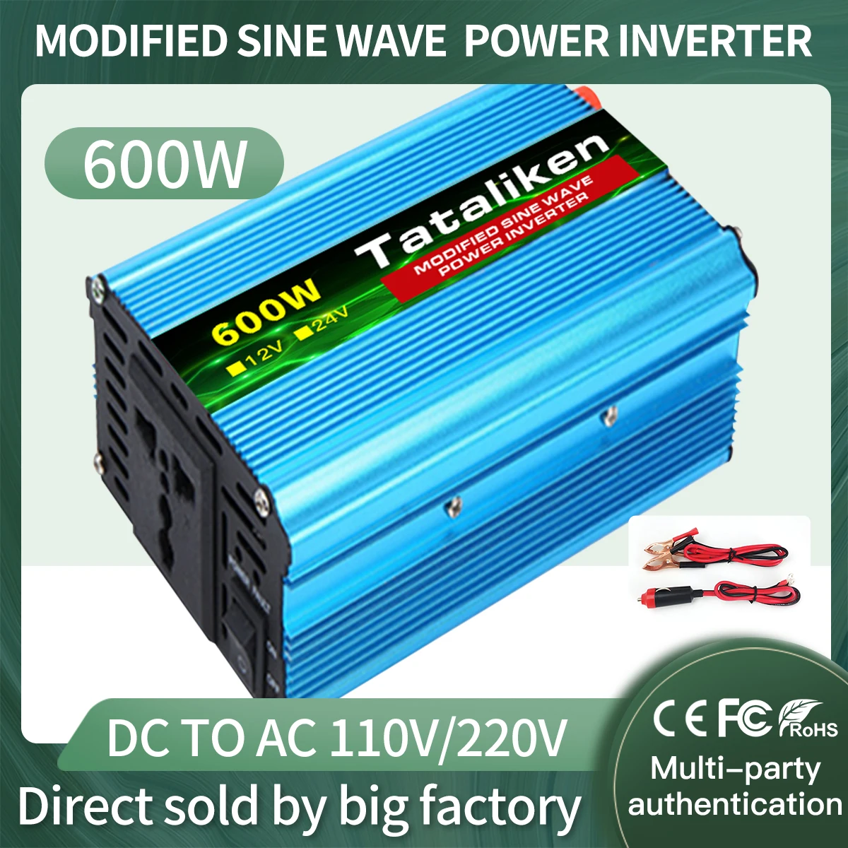 가정용 수정 사인파 범용 소켓용 전압 표시 인버터, 2600W, 3000W, 4000W, 500W, 6000W, DC 12V, 24V, AC 220V| | - AliExpress