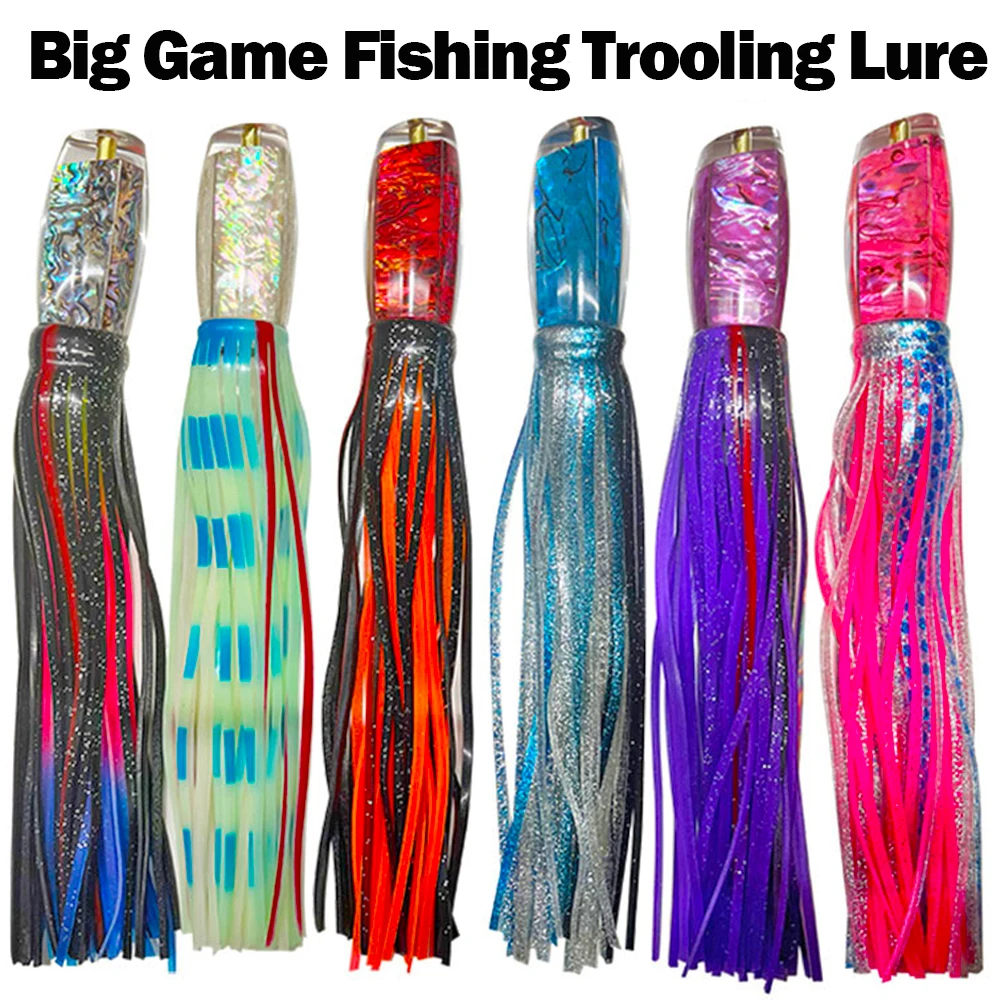 Marlin Trolling Lures 32.5cm 272g Big Game Fishing Octupus Skirts Tuna ...