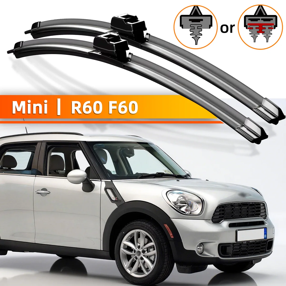 2pcs Windshield Wiper Blades Suitable For Mini Mini Countryman R60 F60 ...