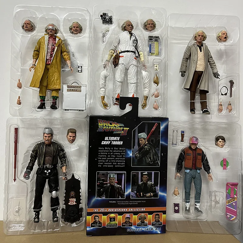 NECA-Back-To-The-Future-Doc-Brown-2021-Biff-Griff-Tannen-Marty-McFly ...