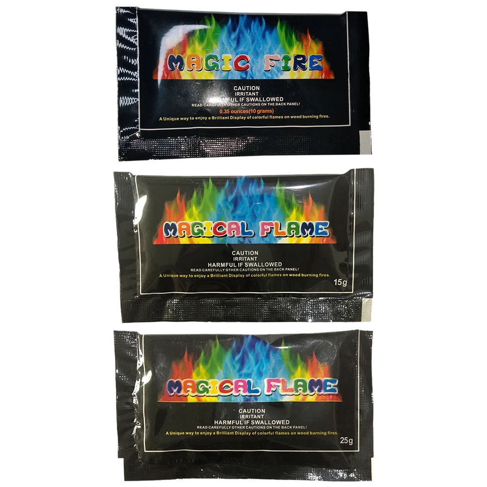 10pcs-Fire-Color-Changing-Packets-Non-Toxic-Fire-Tricks-Powder-Bright ...