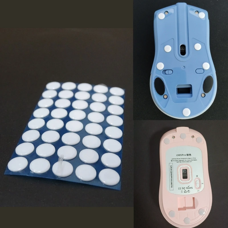 40PCS-7mm-Mouse-Feet-Round-Edge-Mouse-Skates-Pad-0-6mm-Thickness-For-G1 ...