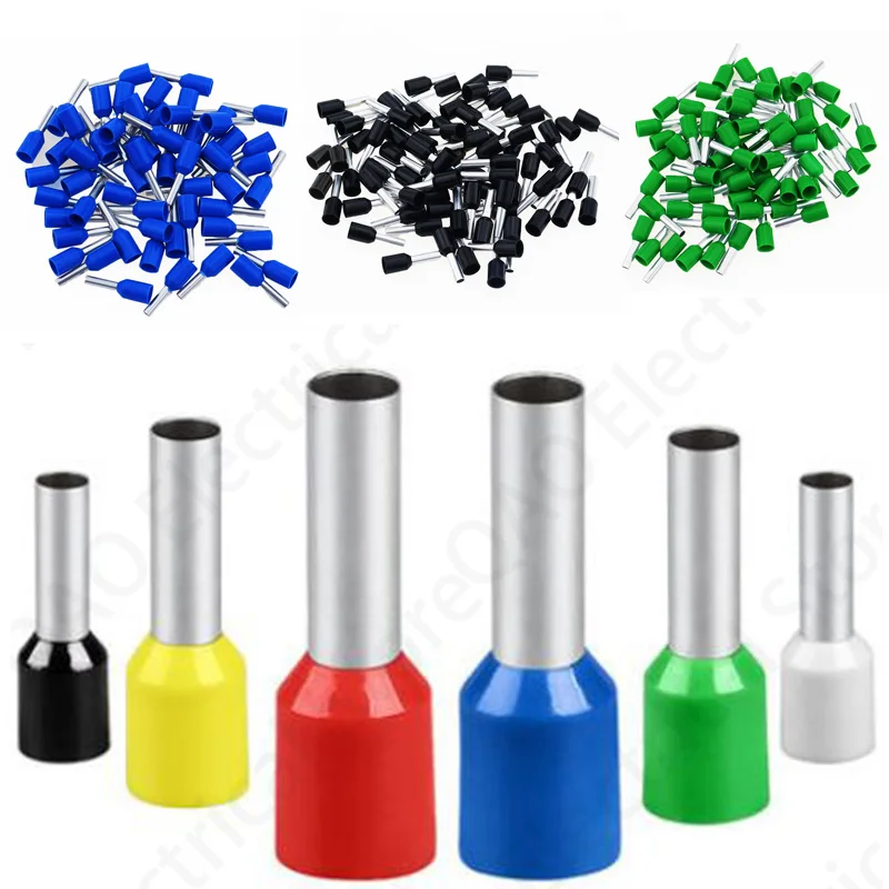 100pcs-Pack-E0508-E7508-E1008-E1508-E2508-Insulated-Ferrules-Terminal ...