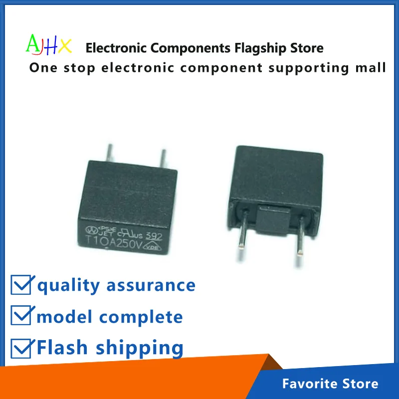 10PCS-DIP-Black-Square-Fuse-T0-25A-250mA-T0-315A-315mA-T0-5A-500mA-T0 ...