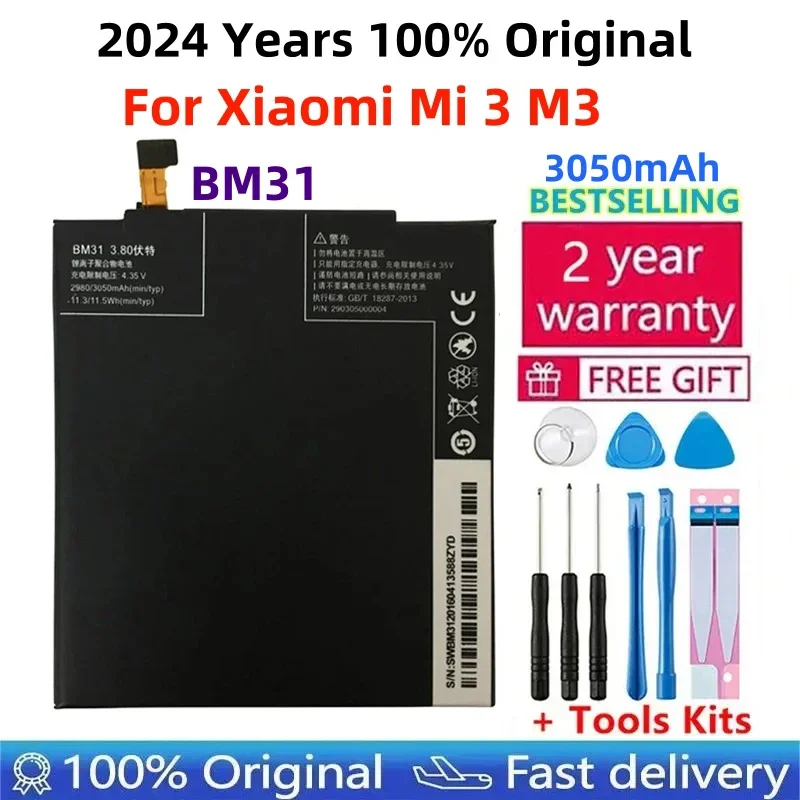 Bateria-de-substitui-o-para-Xiaomi-Mi-3-M3-Mi3-BM31-baterias-de ...
